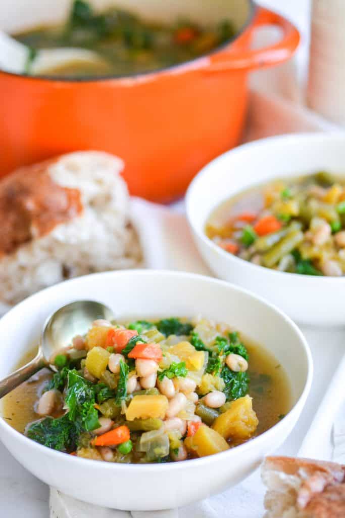 Vegan Acorn Squash and White Bean Stew - Earthly Provisions