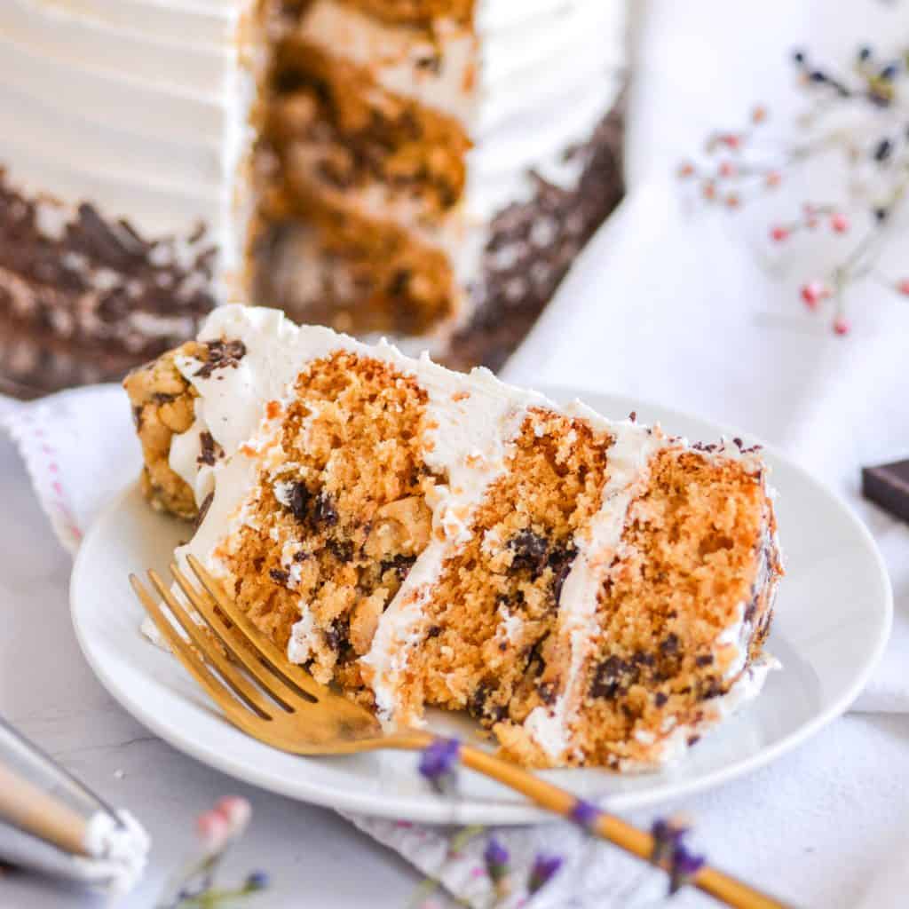 Vegan Cookie Dough Cake - Earthly Provisions