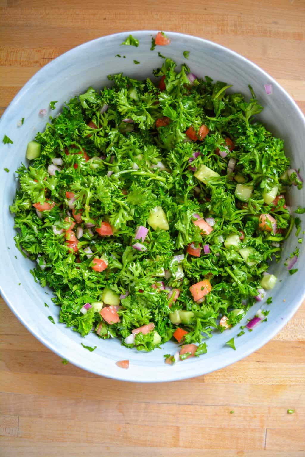 Easy Grain-Free Tabbouleh Salad Recipe (Tabouli) - Earthly Provisions
