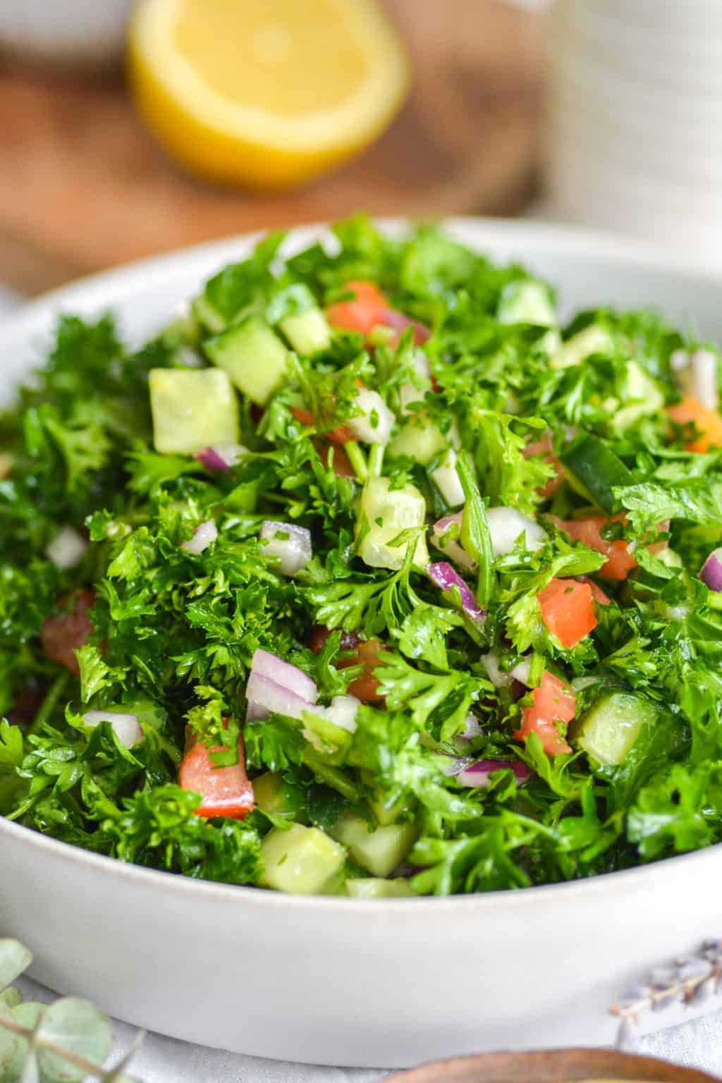 Easy Grain-Free Tabbouleh Salad Recipe (Tabouli) - Earthly Provisions