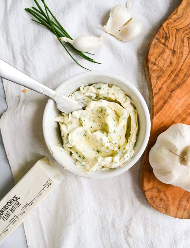 Vegan Garlic Butter (easy + delicious!)- Earthly Provisions