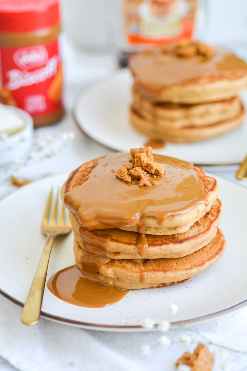 The Best Biscoff Pancakes - Earthly Provisions