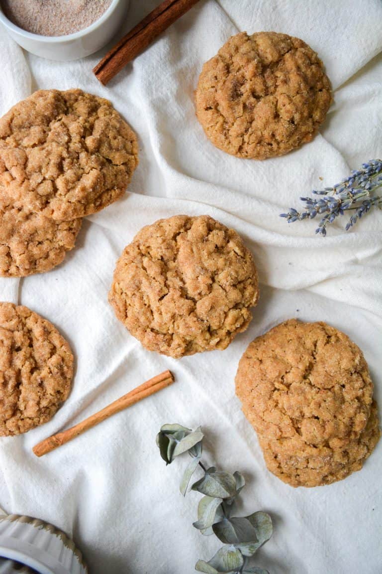 Oatmeal Snickerdoodle Cookies - Earthly Provisions
