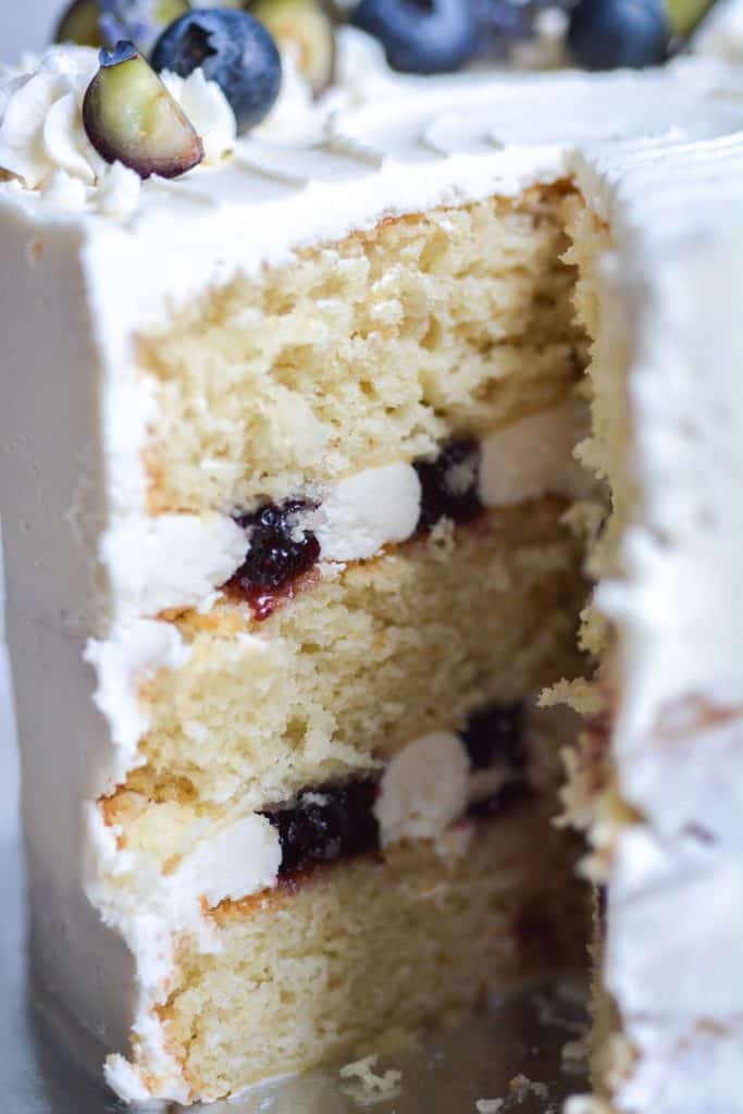 Vegan Blueberry Jam Cake - Earthly Provisions