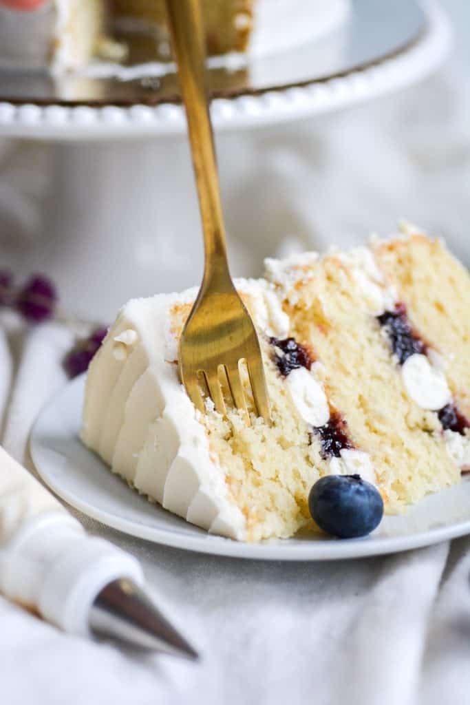 Vegan Blueberry Jam Cake - Earthly Provisions