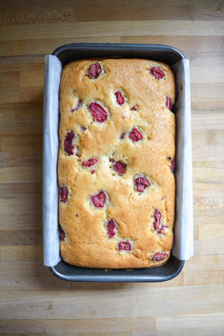 Vegan Lemon Raspberry Cake - Earthly Provisions