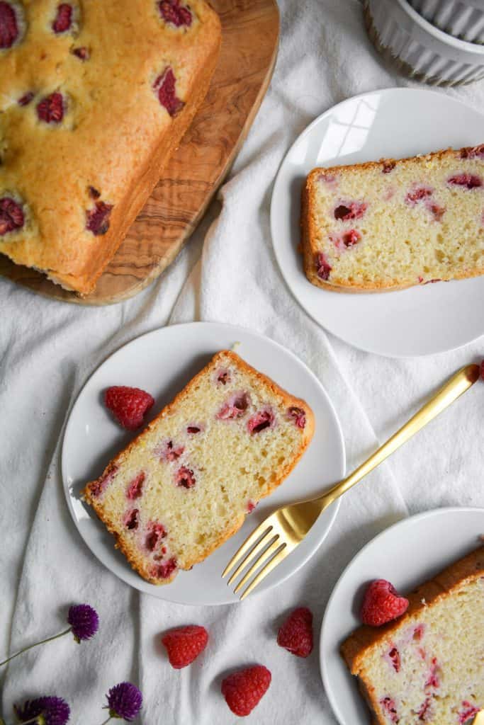 Vegan Lemon Raspberry Cake - Earthly Provisions