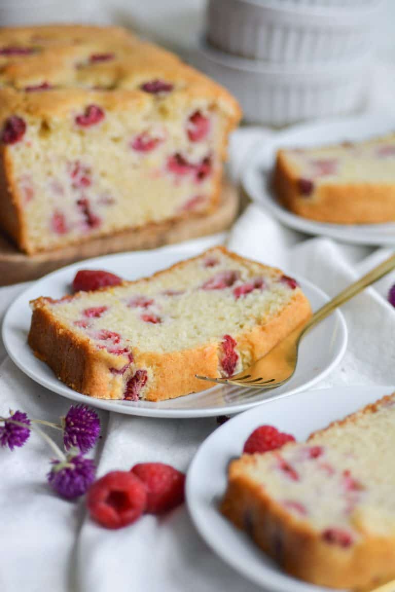 Vegan Lemon Raspberry Cake - Earthly Provisions