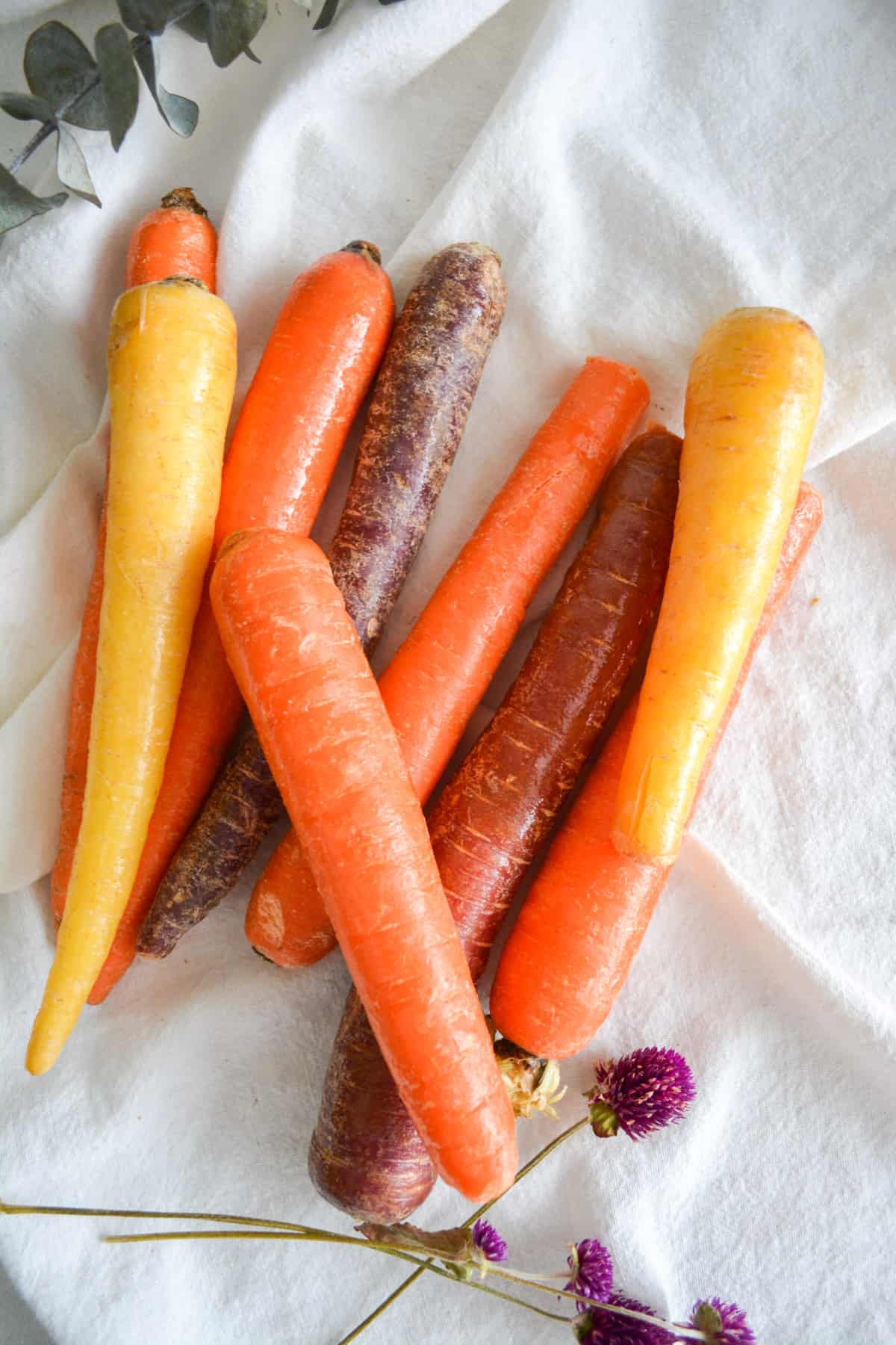 Hot Honey Roasted Rainbow Carrots - Earthly Provisions