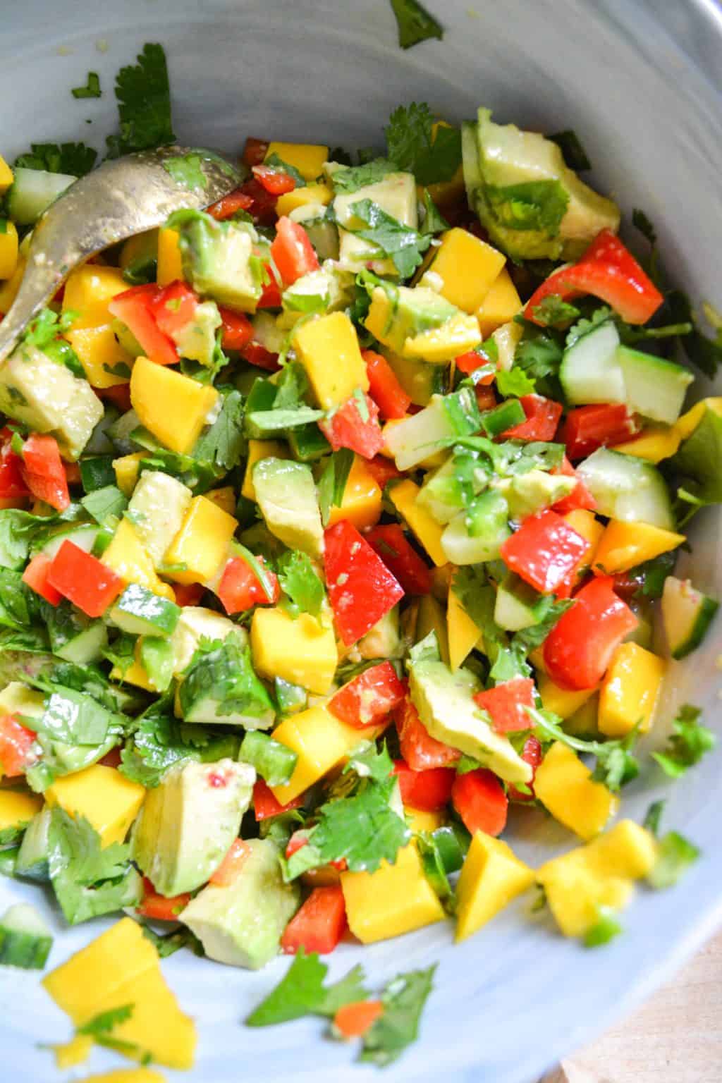 Cucumber Mango Avocado Salad - Earthly Provisions