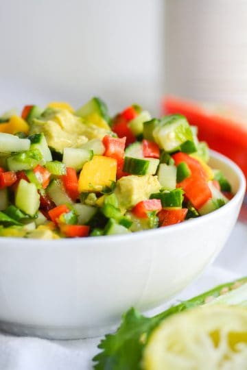 Cucumber Mango Avocado Salad - Earthly Provisions