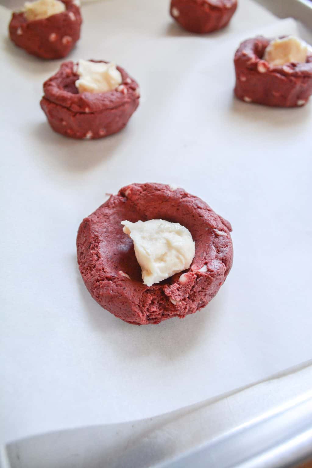 Vegan Red Velvet Cookies- Cheesecake Stuffed! - Earthly Provisions