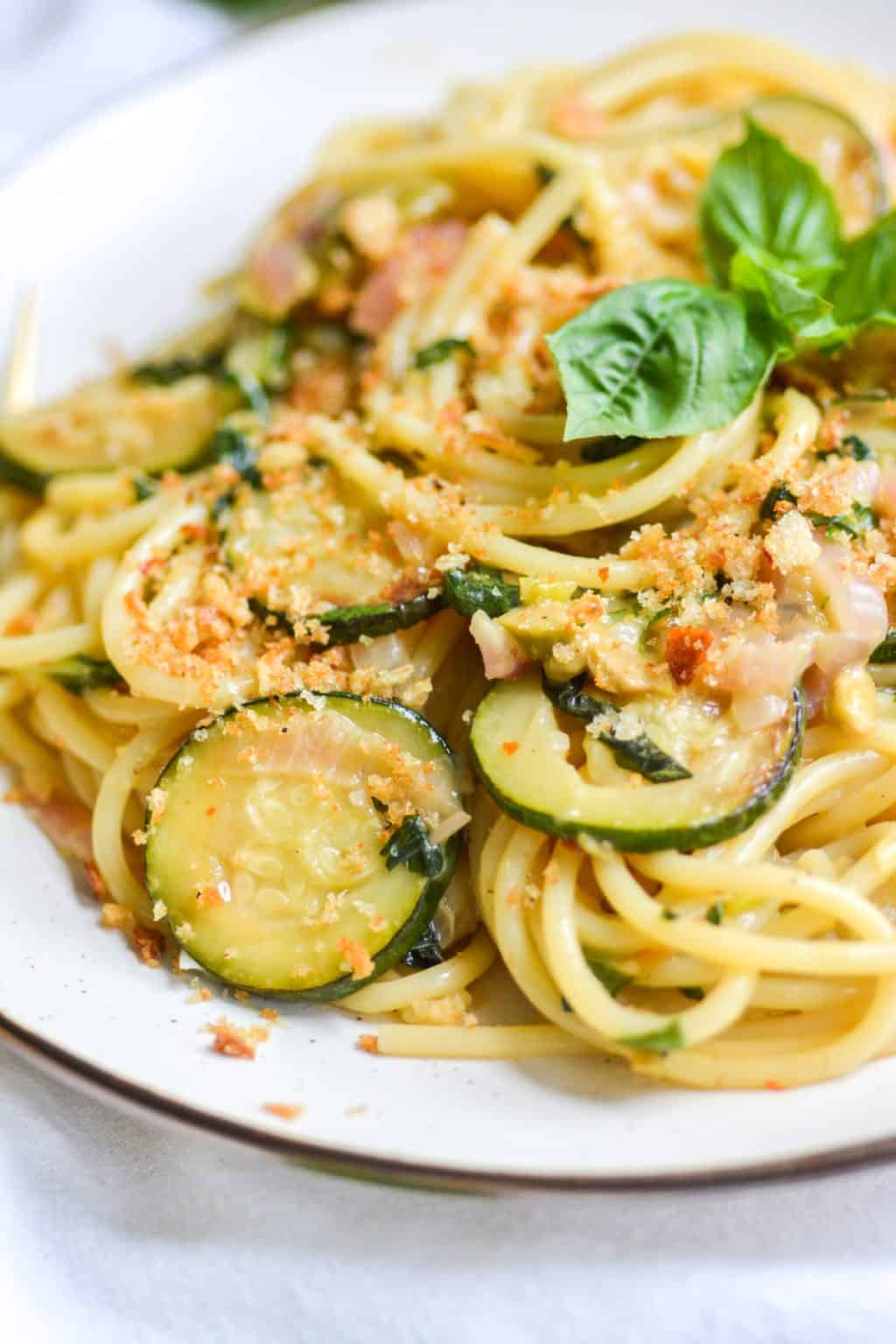 Easy Vegan Zucchini Pasta - Earthly Provisions