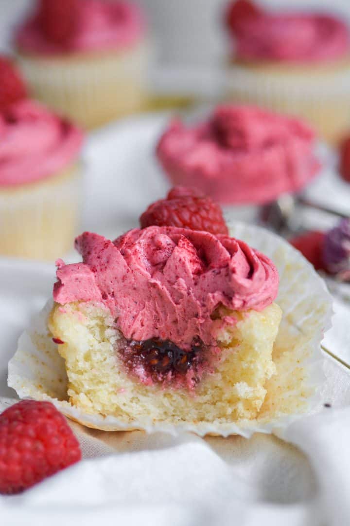 Vegan Lemon Raspberry Cupcakes - Earthly Provisions