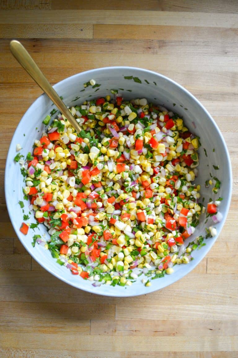 Easy Corn Salsa Recipe (10 Minute Recipe!) - Earthly Provisions