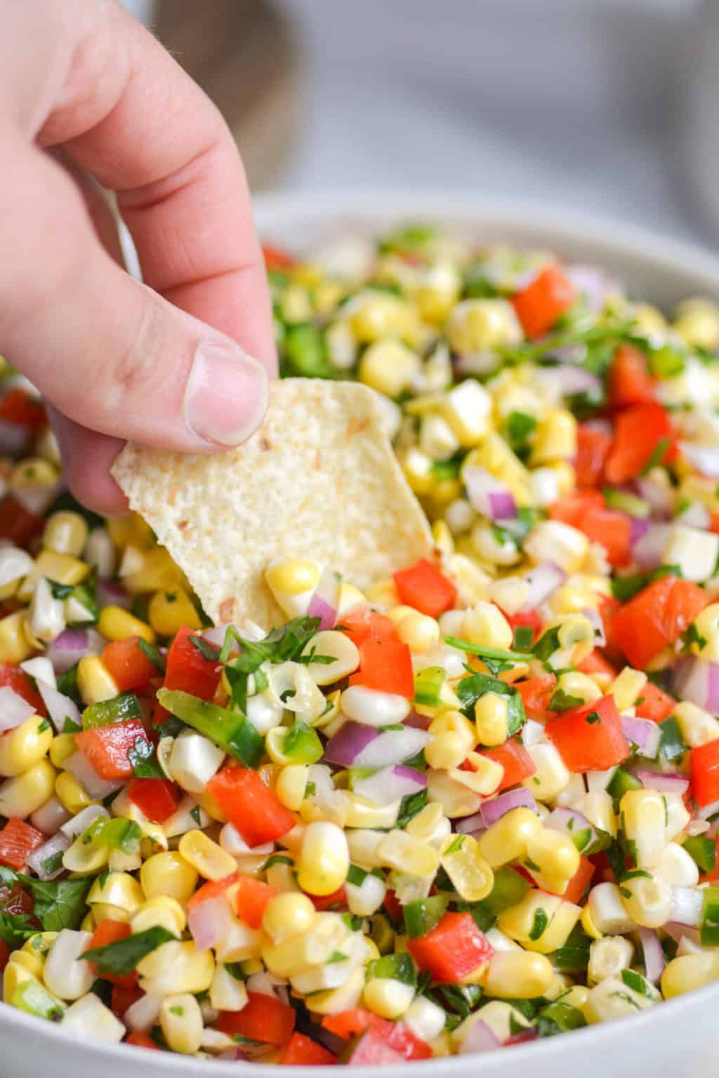 Easy Corn Salsa Recipe (10 Minute Recipe!) - Earthly Provisions