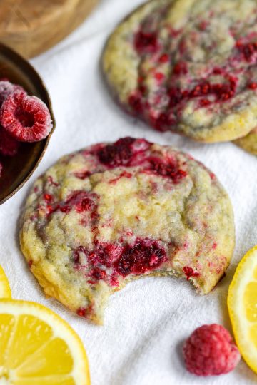 Lemon Raspberry Cookies (Vegan!) - Earthly Provisions