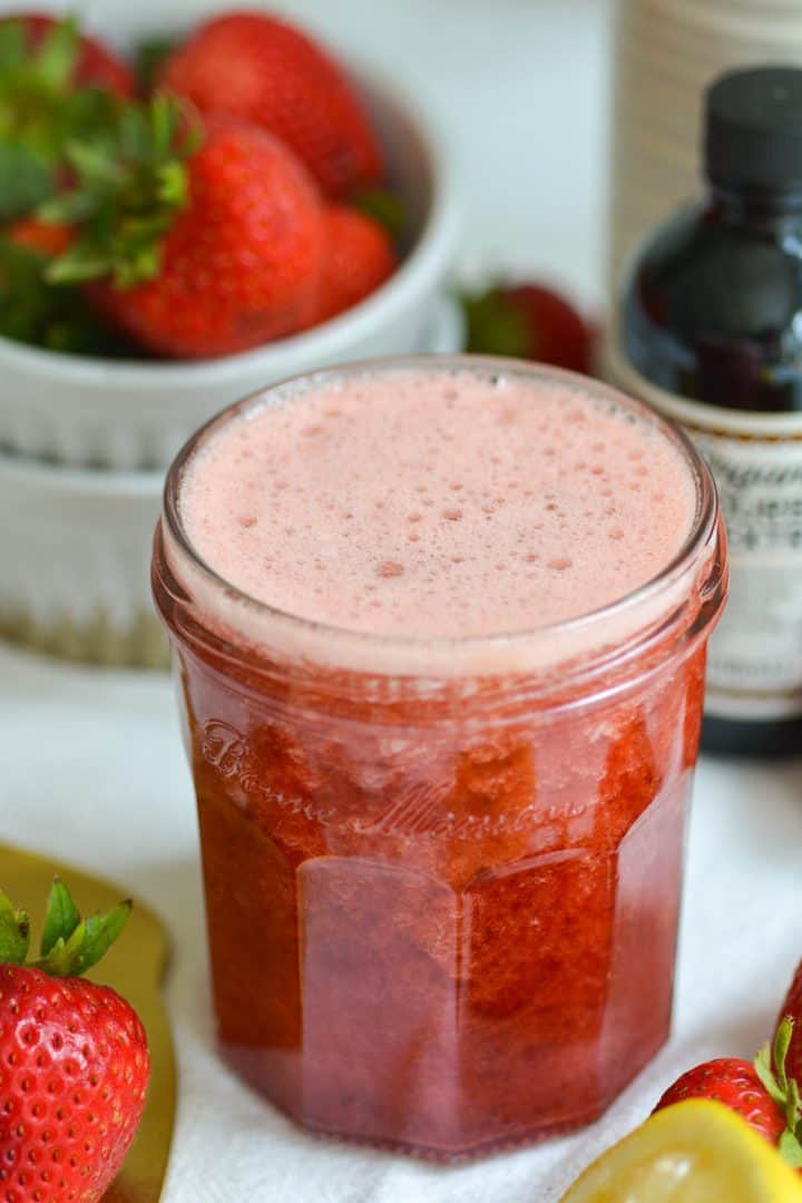 Strawberry Simple Syrup Recipe (Perfect for Drinks & Cocktails!)
