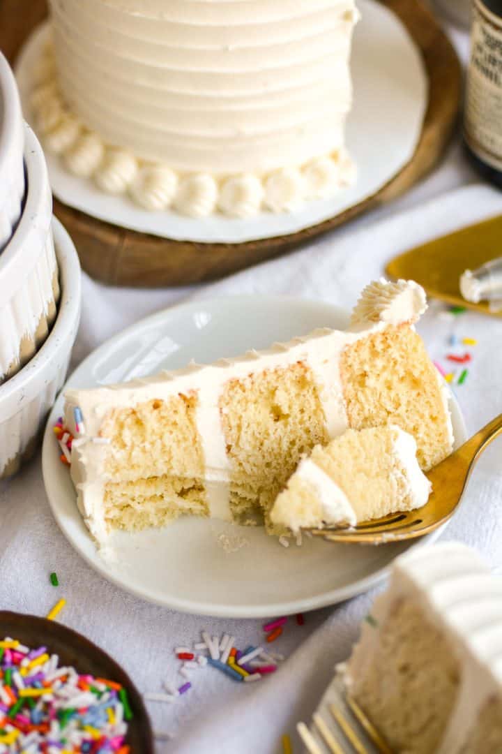 Small Vanilla Cake Recipe - Earthly Provisions