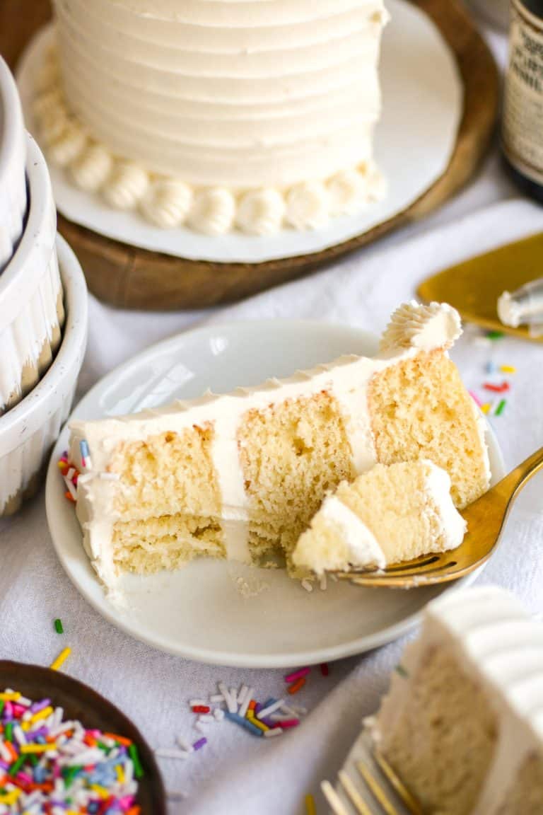 Small Vanilla Cake Recipe - Earthly Provisions