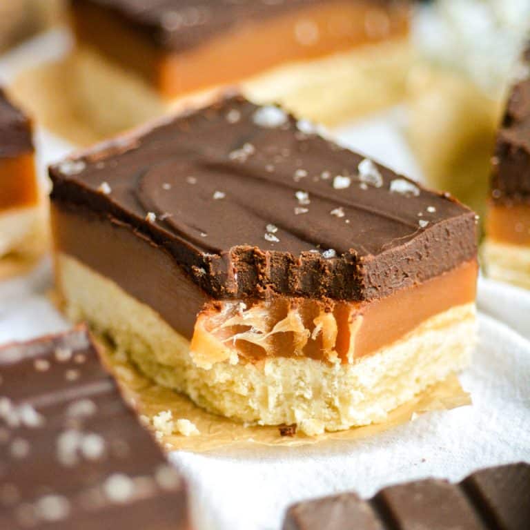 Vegan Millionaires Shortbread (Caramel Slice!) - Earthly Provisions