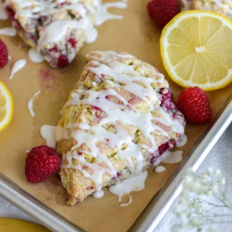 Lemon Raspberry Scones - Earthly Provisions