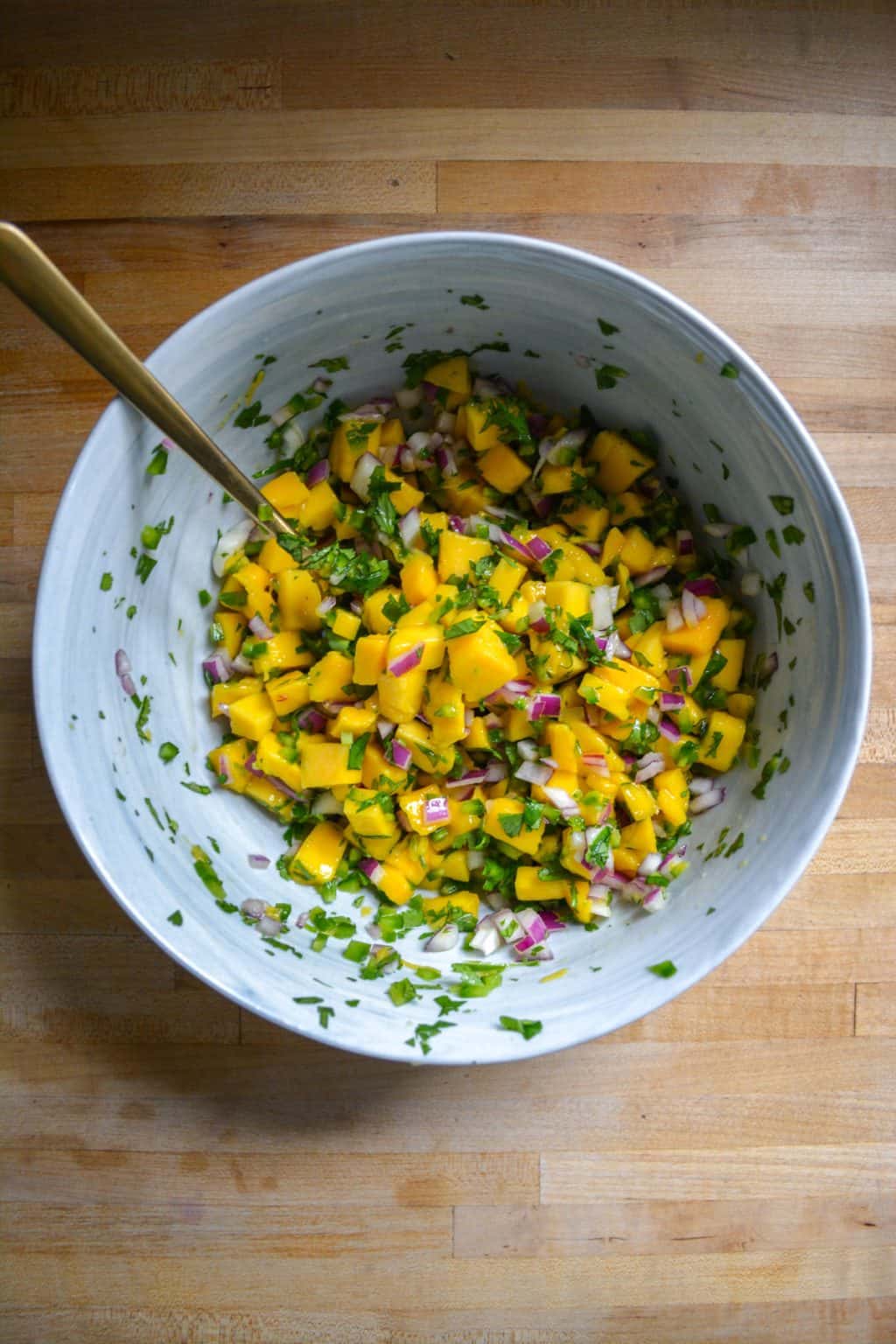 Mango Pico de Gallo (quick & easy!) - Earthly Provisions