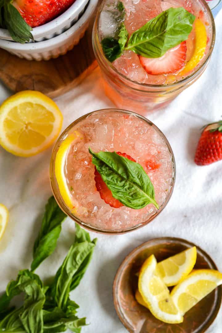 Strawberry Basil Mocktail - Earthly Provisions