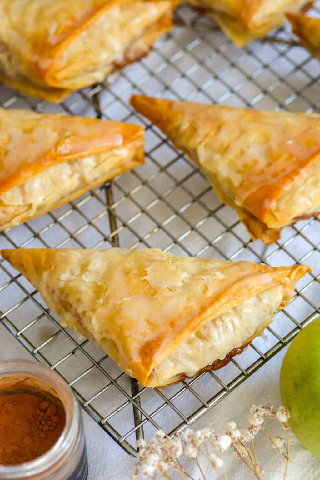 Apple Turnovers with Phyllo Dough (Vegan!) - Earthly Provisions